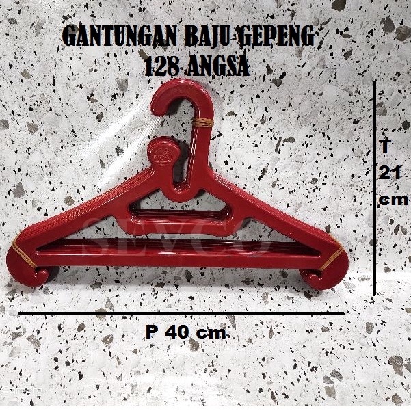 Jual 1 LUSIN Hanger Gantungan Baju Gepeng Angsa 128 ( ISI 12 PCS ...