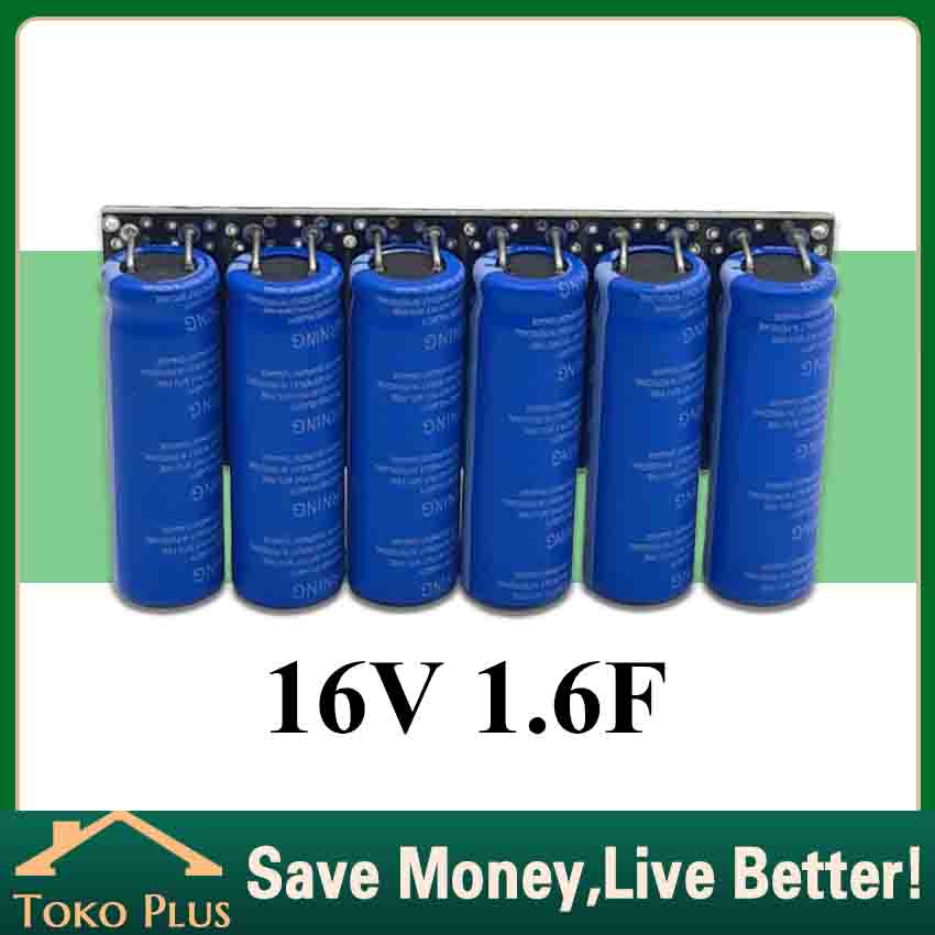 Jual 6Pcs/Set Farad Capacitor Module 16V 1.6F Farad Power Kapasitor ...