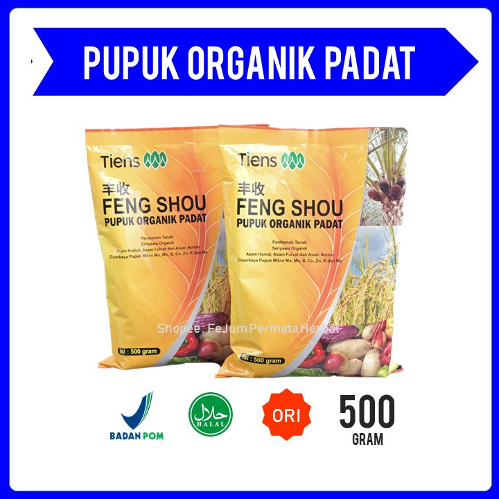 Jual Pupuk Feng Shou Tiens Organik Padat Cocok Untuk Semua Tanaman 100% ...