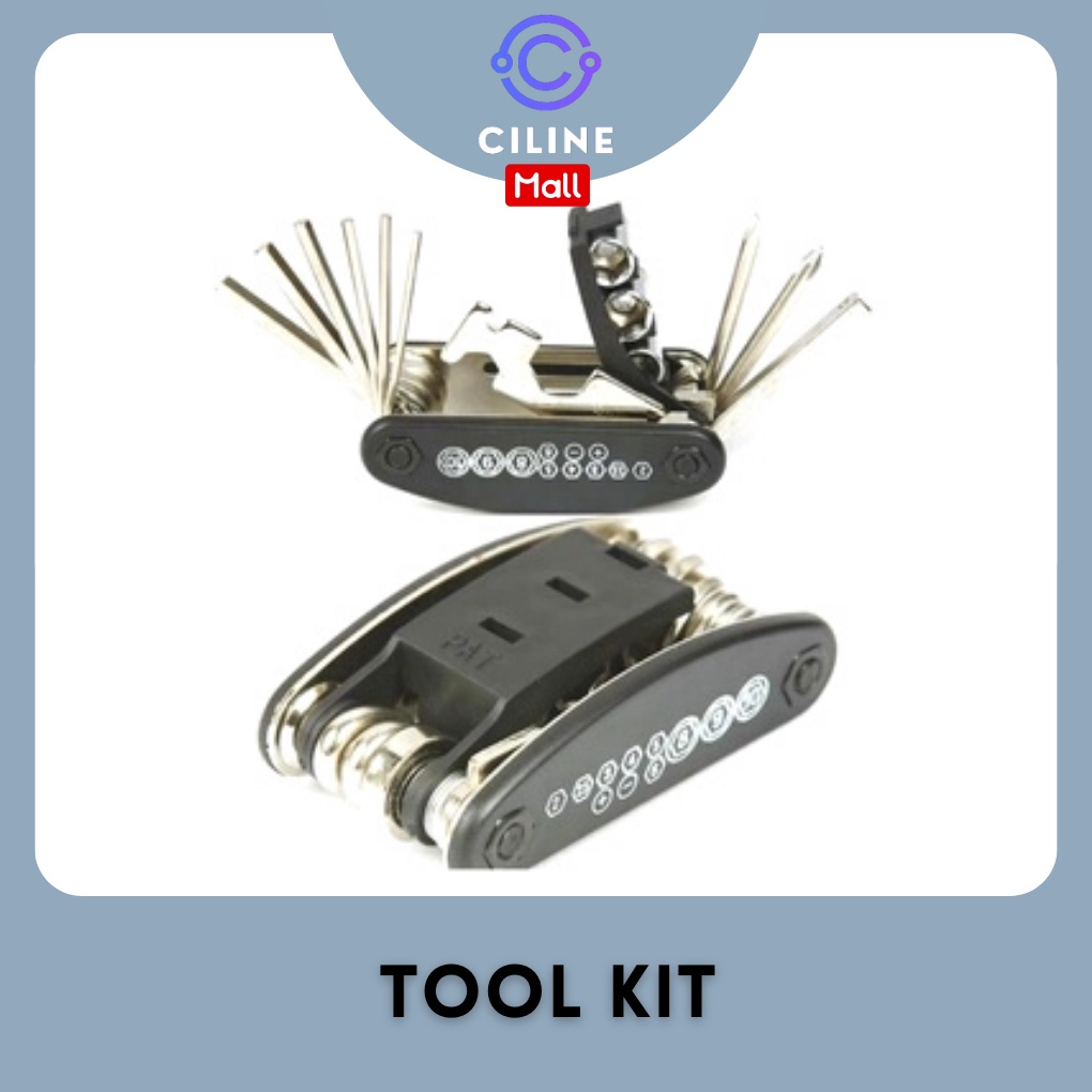 Jual Bike Toolkit Kunci Sepeda Set 16 in 1 Obeng Kunci L Tool Kit United Tools / Toolkit Kunci ...