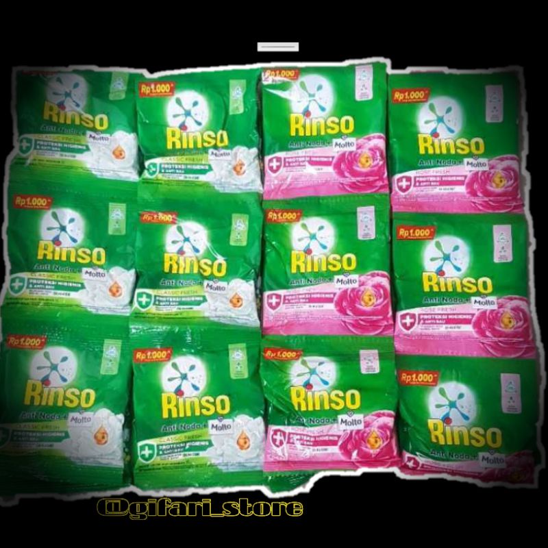Jual RINSO BUBUK SASET 38G | Shopee Indonesia