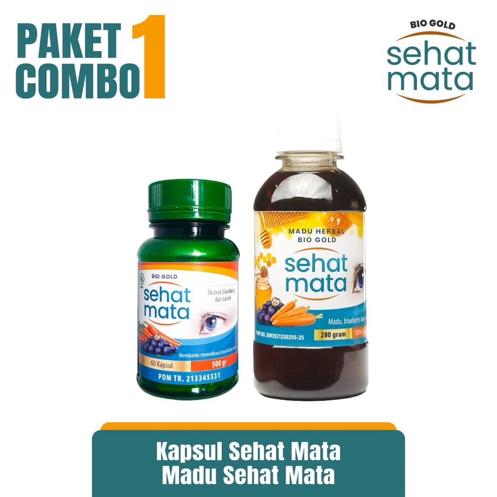 Jual PAKET COMBO 1 - Madu Sehat Mata Bio Gold dan Kapsul Sehat Mata ...