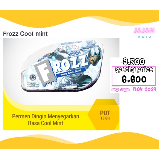 Jual Frozz Permen Cool mint 15 gram | Shopee Indonesia