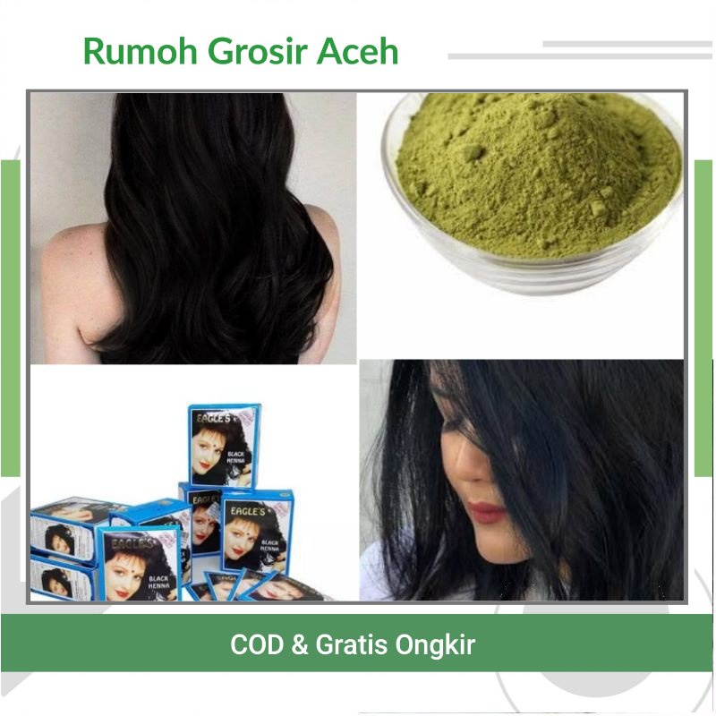 Jual [ACEH] BLACK HENNA / PEWARNA RAMBUT NATURAL | Shopee Indonesia