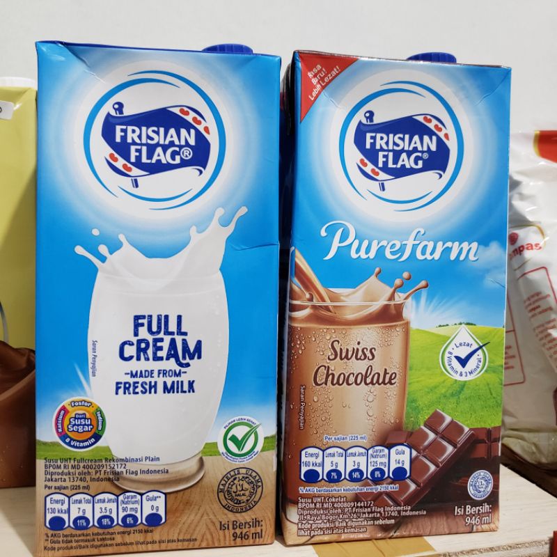 Jual SUSU UHT FRISIAN FLAG 1 LITER/946ml | Shopee Indonesia