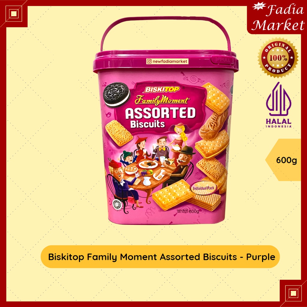 Jual Biskitop Family Moment Assorted Biscuits Biskuit Campur 600g ...