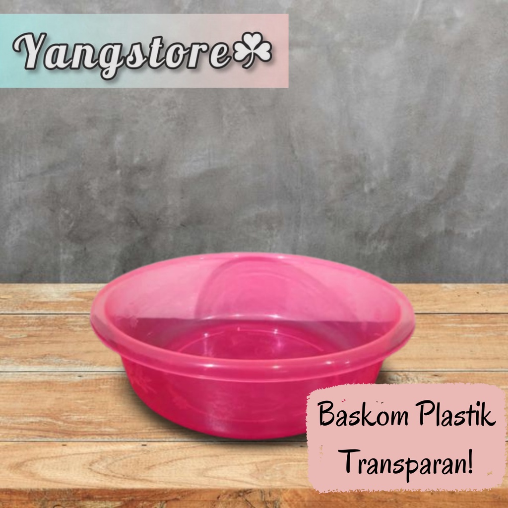 Jual YGS - B314 - Baskom Plastik Transparan - Baskom Plastik Bening ...