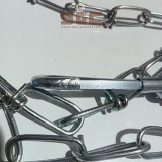 Jual Rantai Anjing no. 40 Rantai Gogok Rante Hewan (panjang 1,5 meter ...