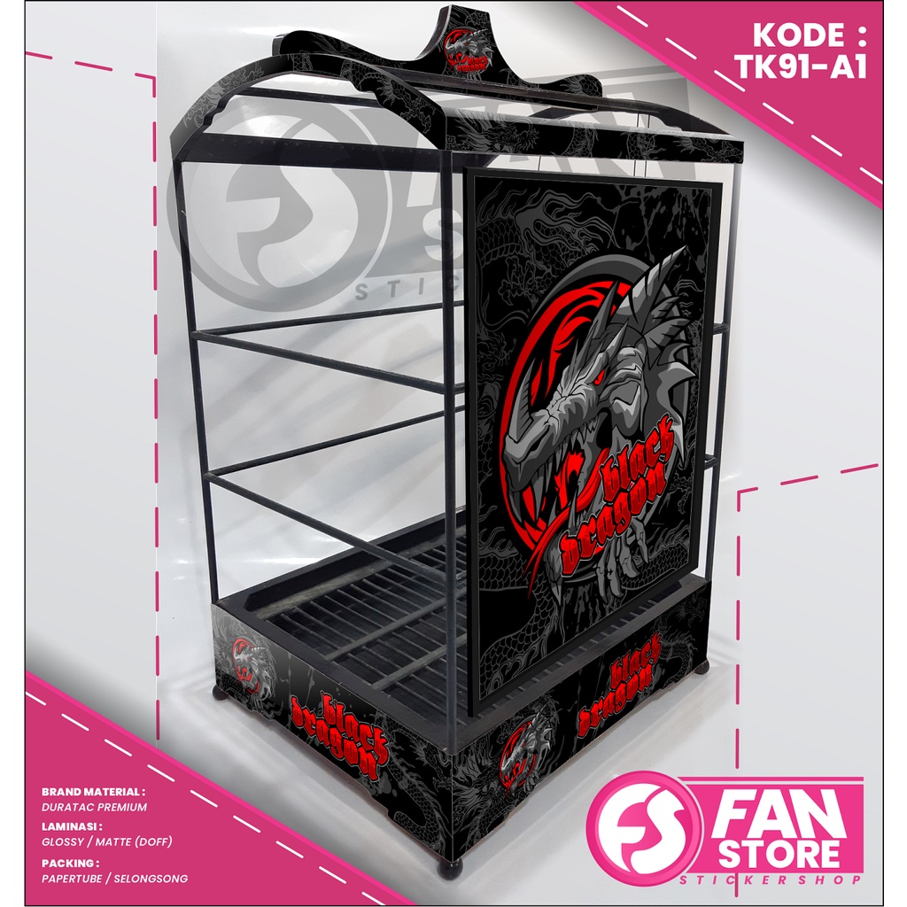 Jual Stiker Decal Sangkar Ebod Kotak / Dekal Sangkar Kotak Desain Black ... Jual Stiker Decal Sangkar Ebod Kotak / Dekal Sangkar Kotak Desain Black ...