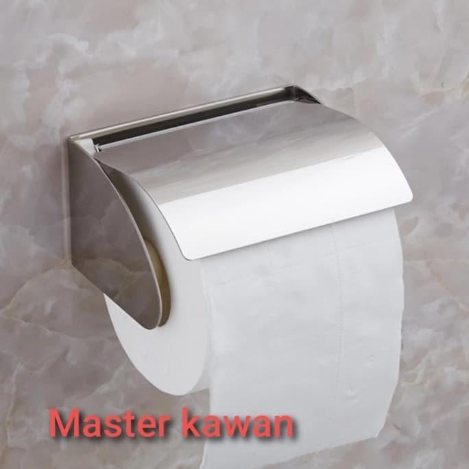 Jual best seller] Tempat Tissue Roll Stainless Model Toto | Shopee ...