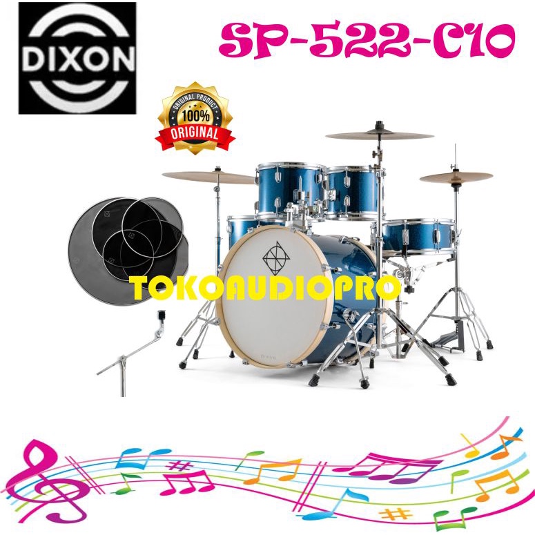 Jual Drum Dixon Spark SP522C10 Dixon Spark SP-522 C10 Drum Set | Shopee ...