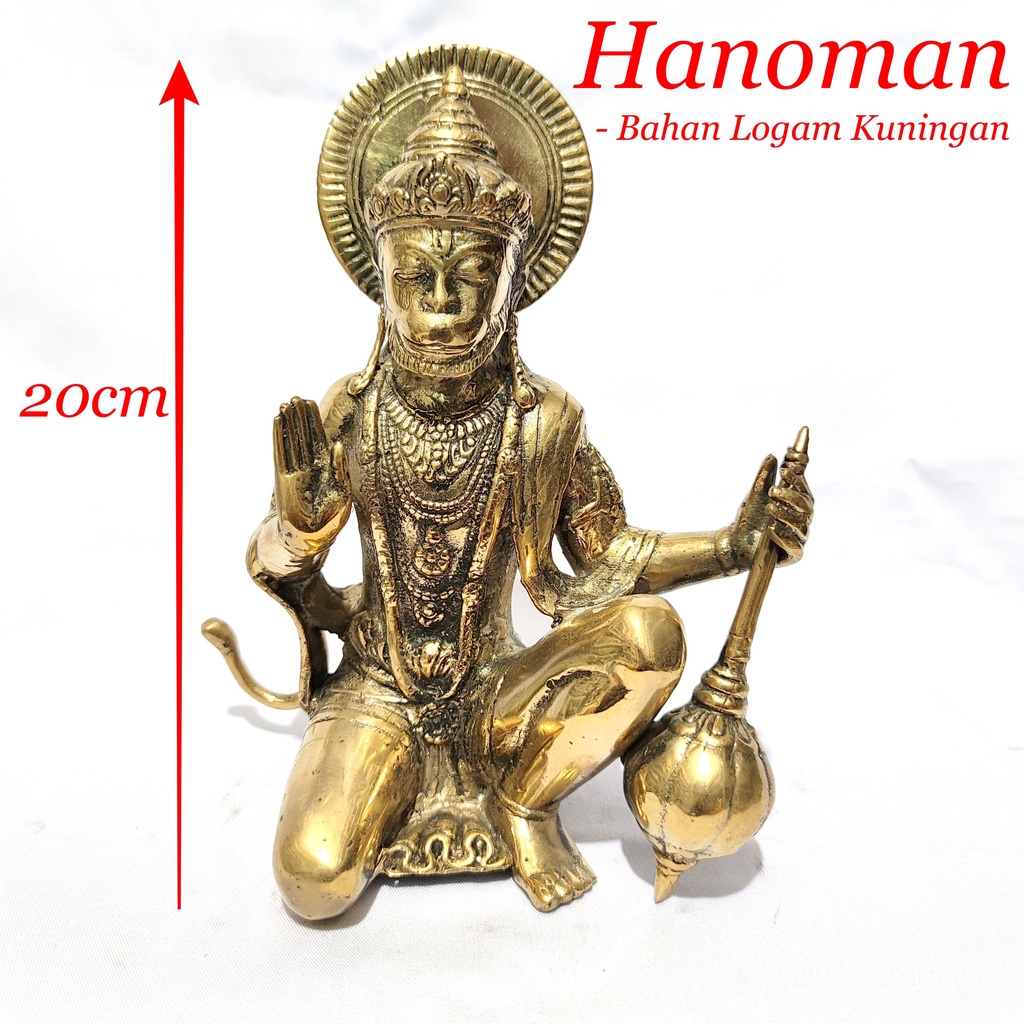 Jual patung hanoman / hanuman logam kuningan | Shopee Indonesia