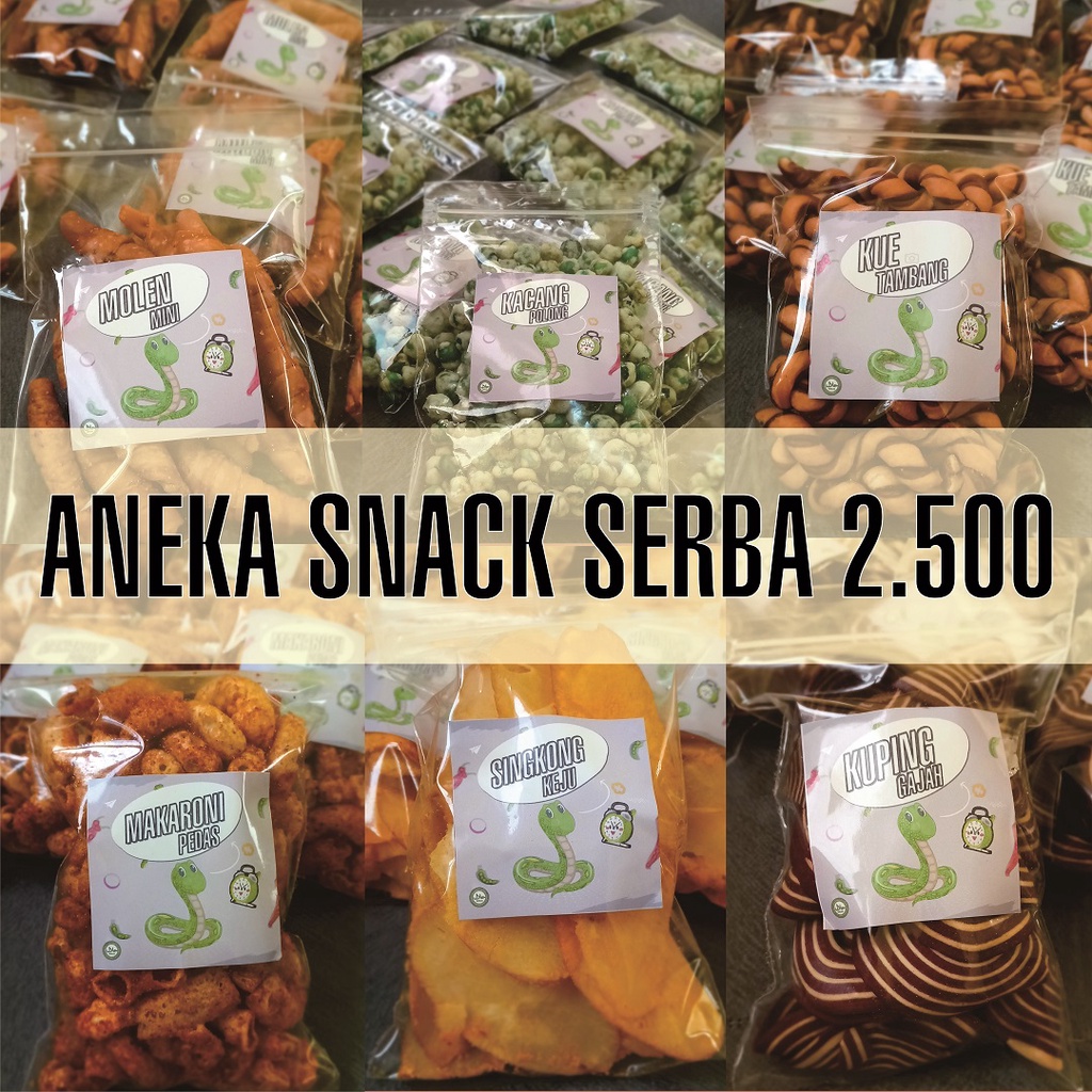 Jual [SNACK TIME] Aneka Snack Serba 2.500 / Cemilan Camilan 2 Ribuan ...