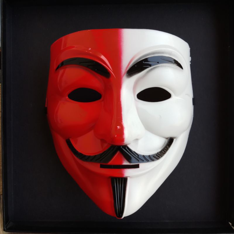 Jual topeng hacker merah putih | Shopee Indonesia