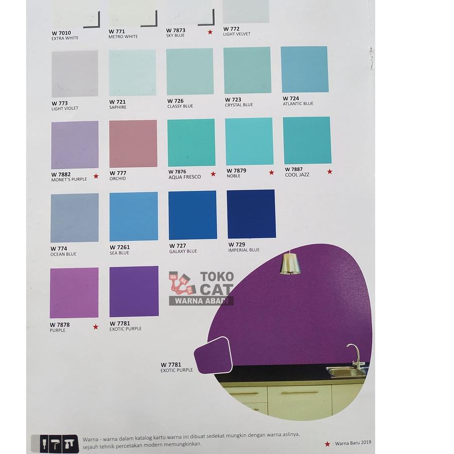 Jual Terlaku,,!! CAT TEMBOK WELDON 5 KG - KHUSUS INTERIOR - SERI WARNA ...