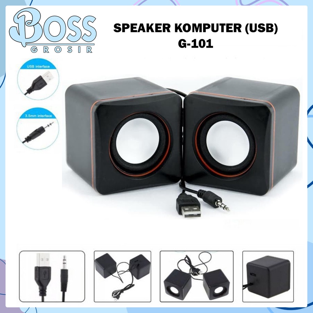 Jual SPEAKER KOMPUTER LAPTOP PC NOTEBOOK USB / SPEAKER G101 USB MINI ...