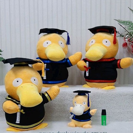 Jual Boneka Psycho Duck Wisuda 40cm/16"/boneka toga/boneka pokemon/kado ...