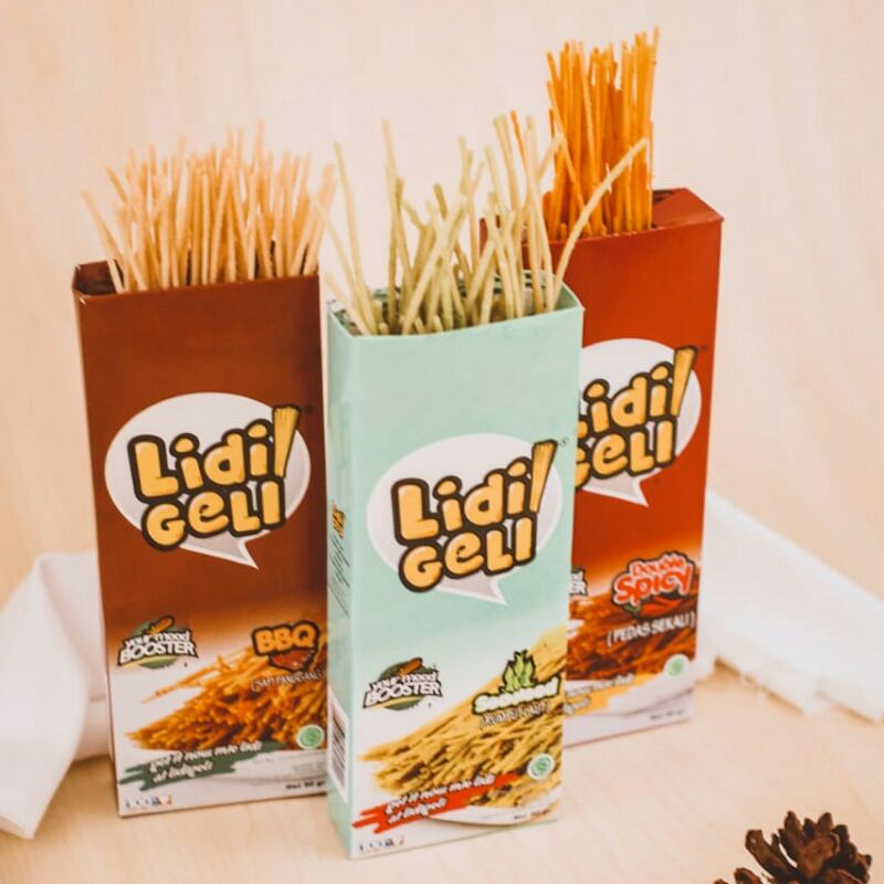 Jual Makanan Jadul Snack Mie Lidi 3 Varian Rasa Doubel Spicy BBQ ...