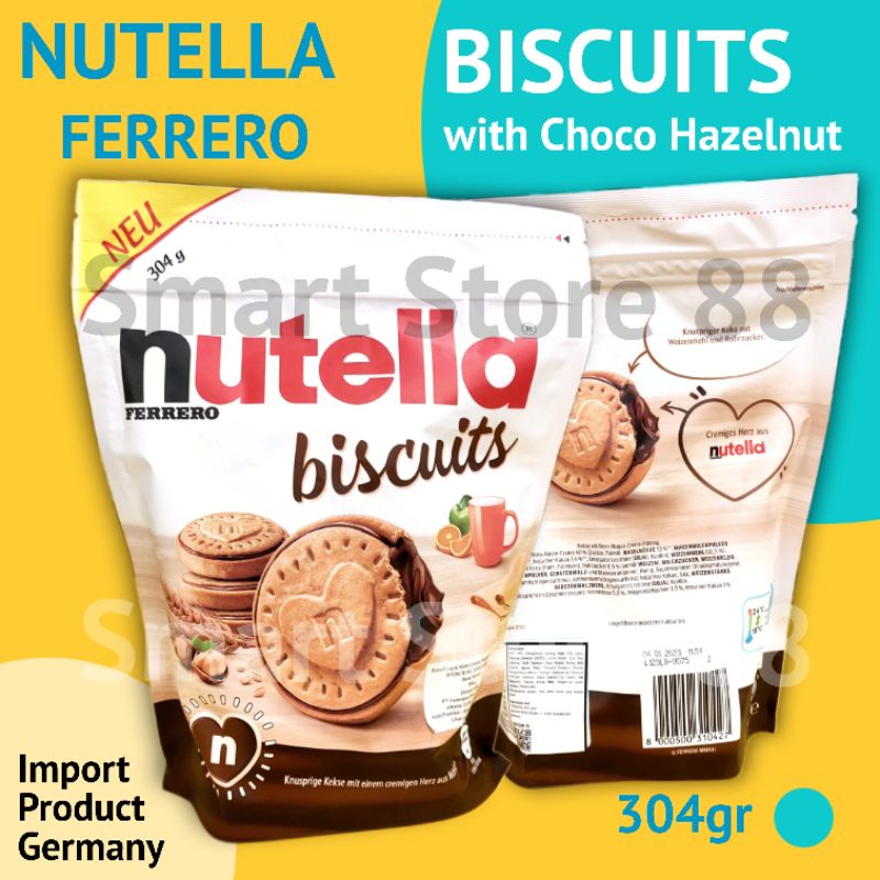 Jual NUTELLA BISCUITS 304GR FERRERO NUTELLA BISKUIT IMPORT | Shopee ...