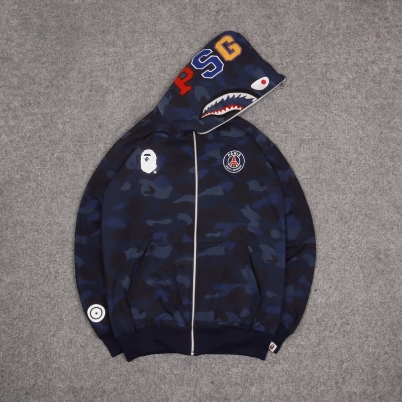 Jual JAKET HOODIE JUMPER SWEATER ZIPER BAPE APE AAPE WGM PSG PREMIUM ...