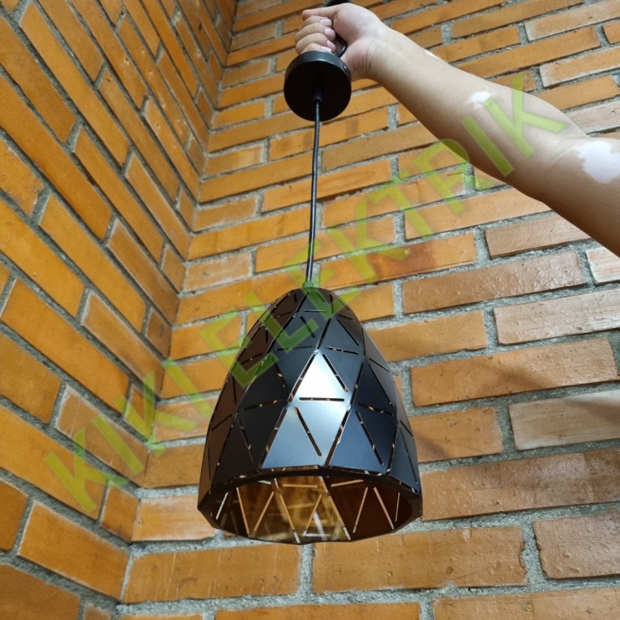 Jual Kap Lampu Gantung Modern Minimalis Motif Prisma SM551 | Shopee Indonesia