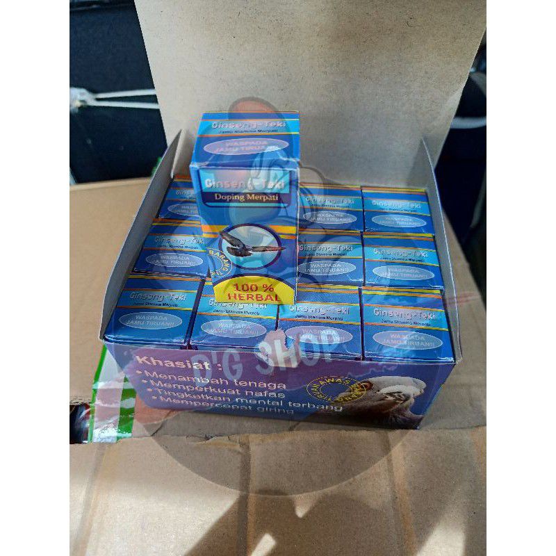 Jual GINSENG TEKI 1 BOX Jalu Aji Jamu Merpati | Shopee Indonesia
