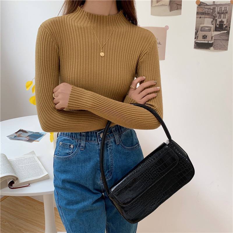 Jual Inner Rajut Aisha Hijab Manset Turtleneck Knit Baju Dalaman ...