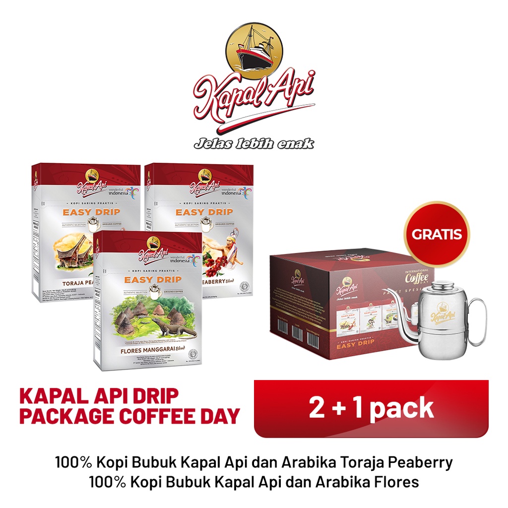 Jual KAPAL API DRIP PACKAGE COFFEE DAY | Shopee Indonesia