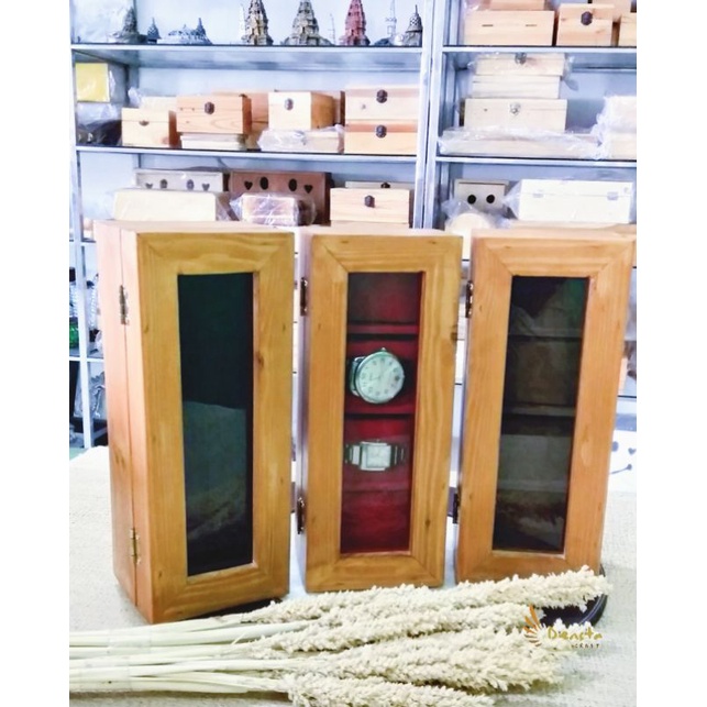 Jual Tempat jam tangan isi 4 kayu jati belanda | Shopee Indonesia
