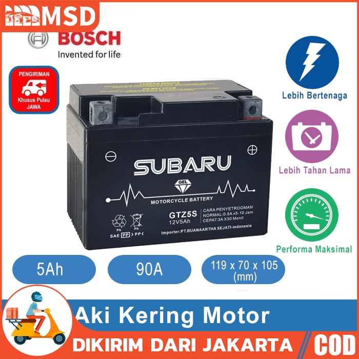 Jual GTH AKI MOTOR GS ASTRA GTZ5S ( AKI KERING ) | Shopee Indonesia
