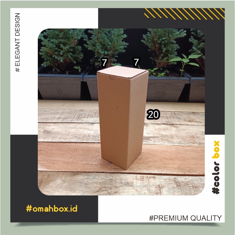Jual Box flap 7x7x20 cm | Box Sirup | Box Tumblr | Box DieCut | Box ...