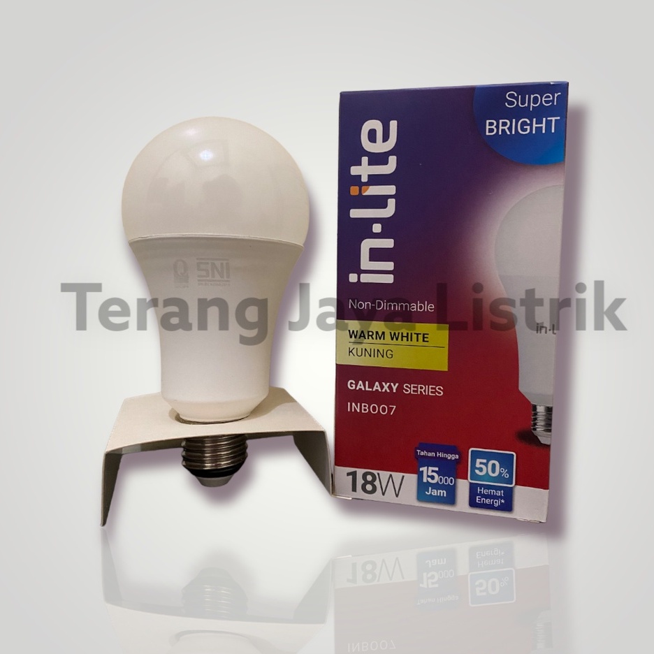 Jual Inlite Lampu Led Bulb 18 watt 18w Putih Kuning INB007 | Shopee Indonesia
