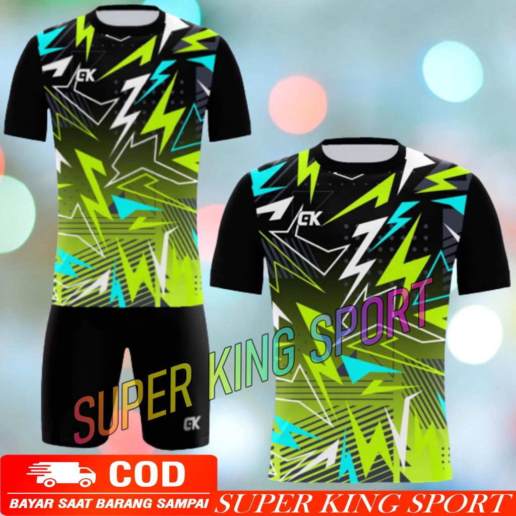 Jual SUPER KING SPORT (COD) Baju Olahraga Printing | Badminton | Bola ...