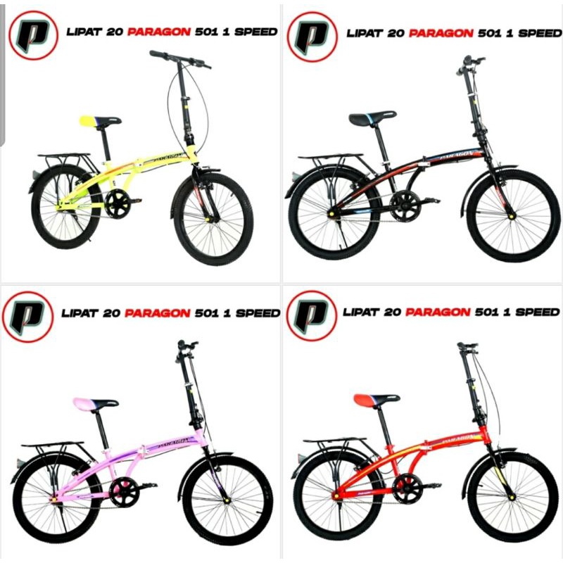 Jual Sepeda Lipat Paragon 501 Ukuran 20 Inch Single Speed | Shopee ...