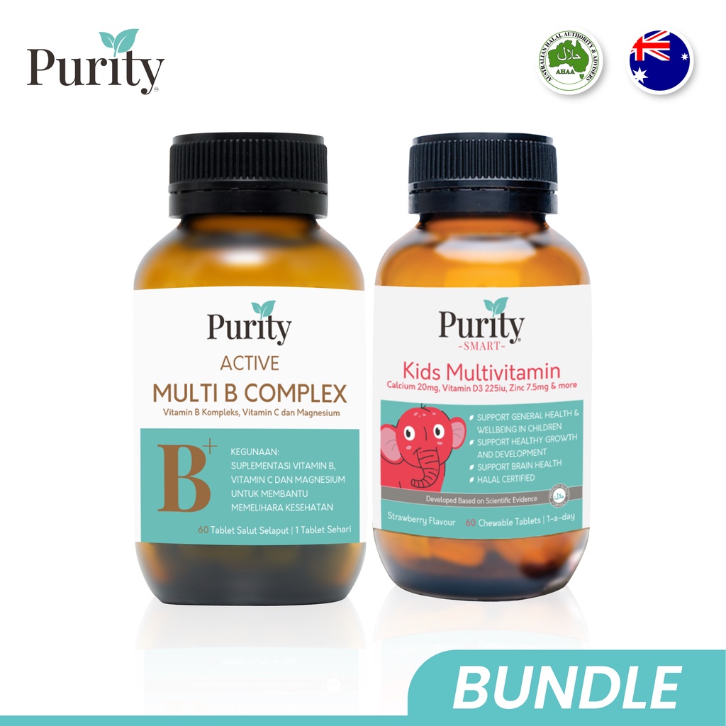 Jual Purity Vitamin Anak dan Multi B Complex 60 Tablet (Smart Kids ...