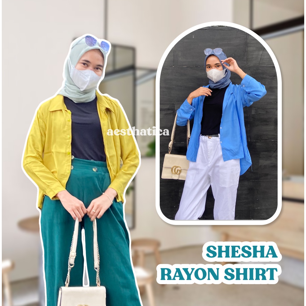 Jual Shesha Shirt | Kemeja Kekinian | Kemeja Simple | Outfit Viral | Outfit Kece | Korean Style ...