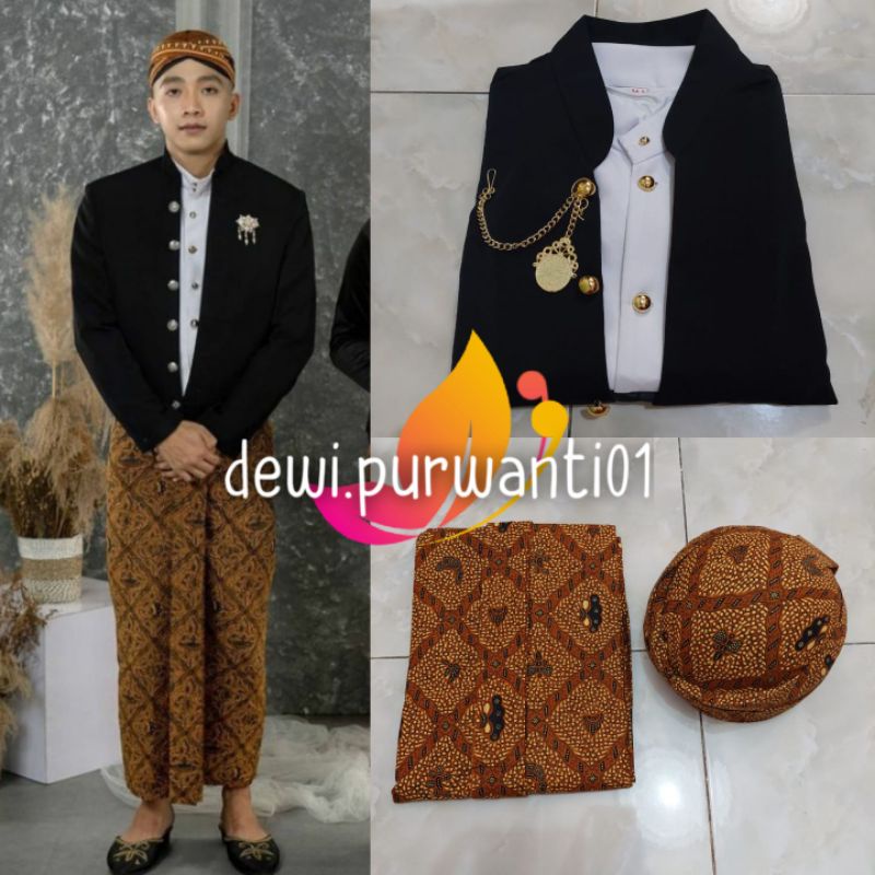 Jual [1Set]Pakaian tradisional/baju adat jawa untuk Bapak | Shopee ...