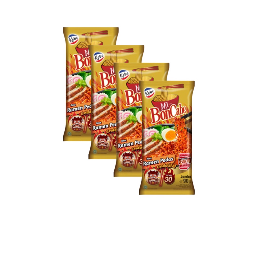 Jual Mi Instan Boncabe Ramen Pedas Lv 30 4 x 90 gr | Shopee Indonesia