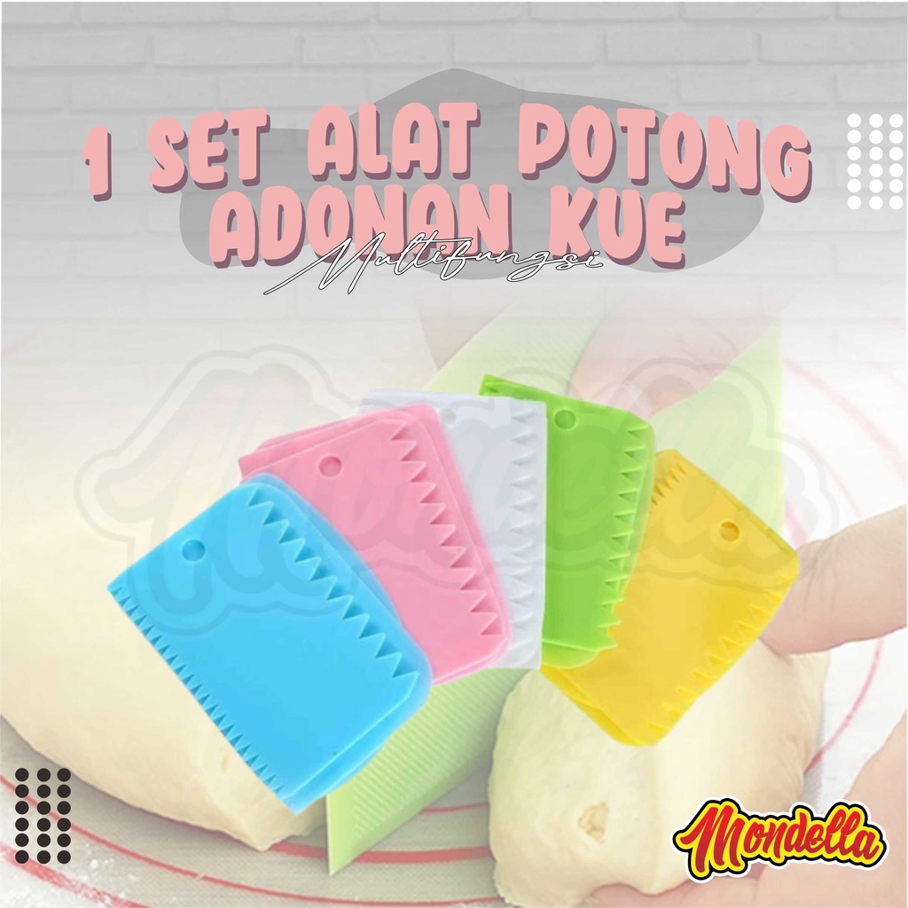 Jual Alat Potong Adonan Kue Dan Roti 1 Set 3 pcs Alat Modern Baking ...