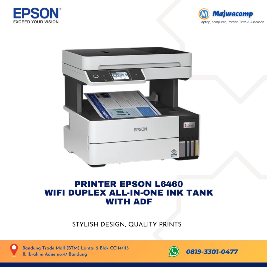 Jual Printer Epson L6460 WiFi Duplex All-in-One Ink Tank with ADF ...