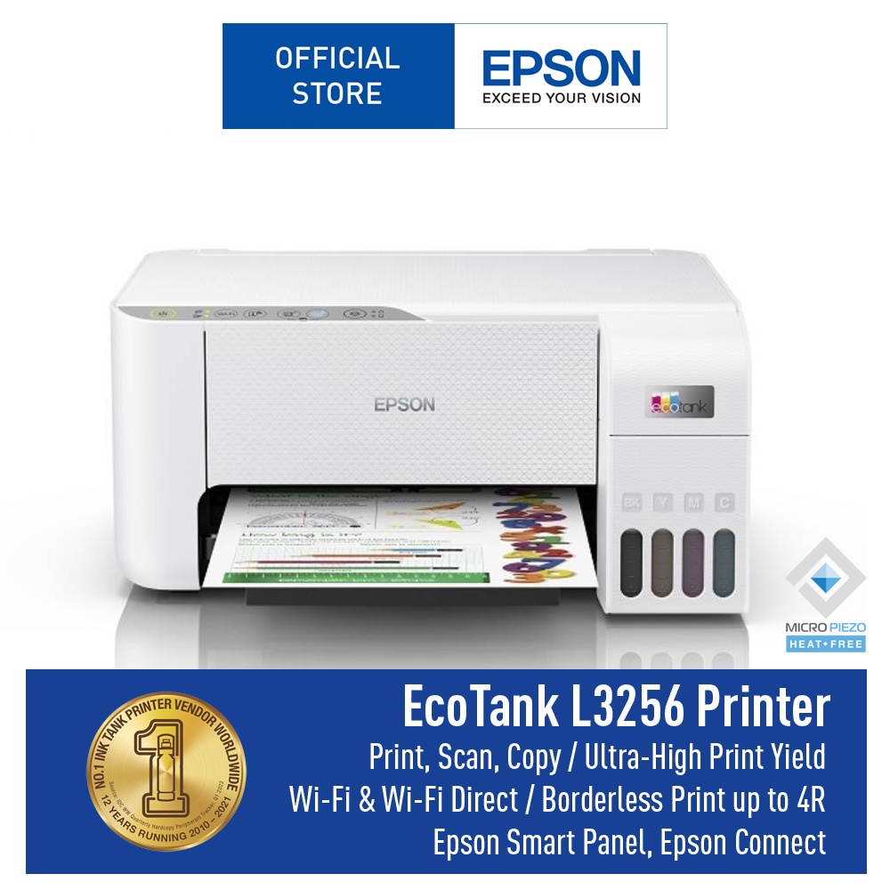 Jual Epson Printer L3256 Putih WiFi Print Scan Copy | Shopee Indonesia