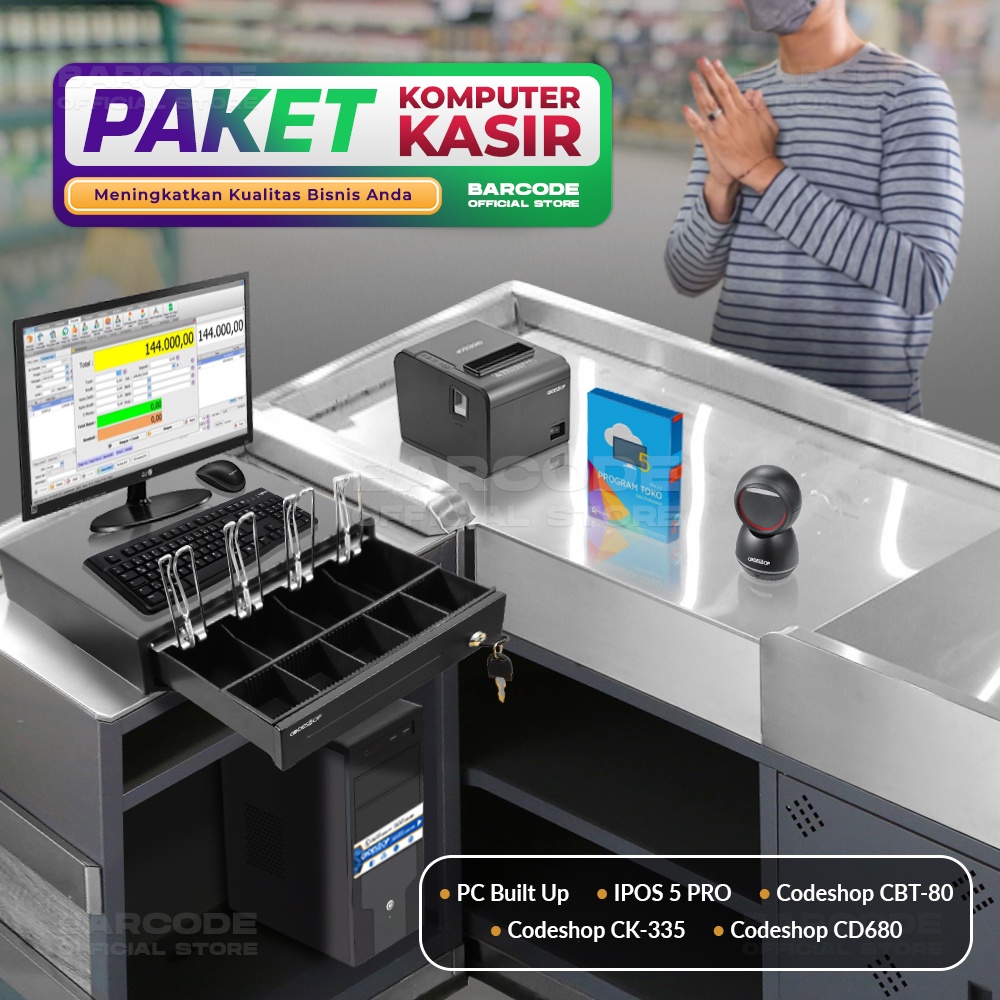 Jual Paket Komputer Kasir + IPOS 5 PRO Software Program Kasir ...