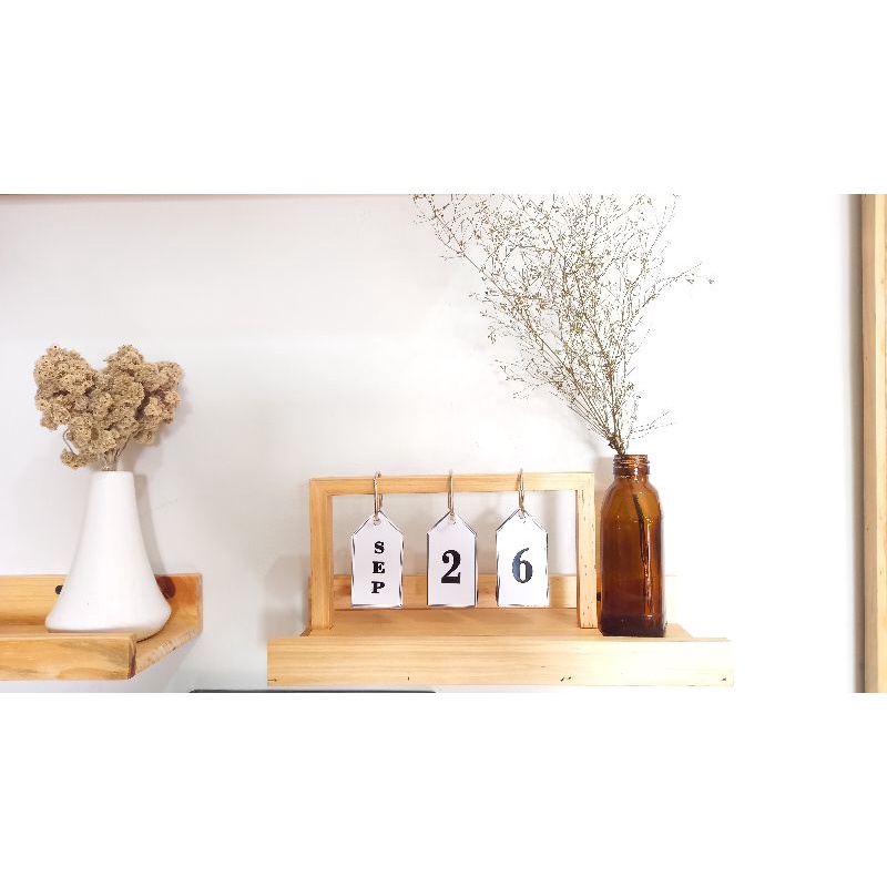 Jual kalender kayu aesthetic / kalender minimalis / kalender meja ...