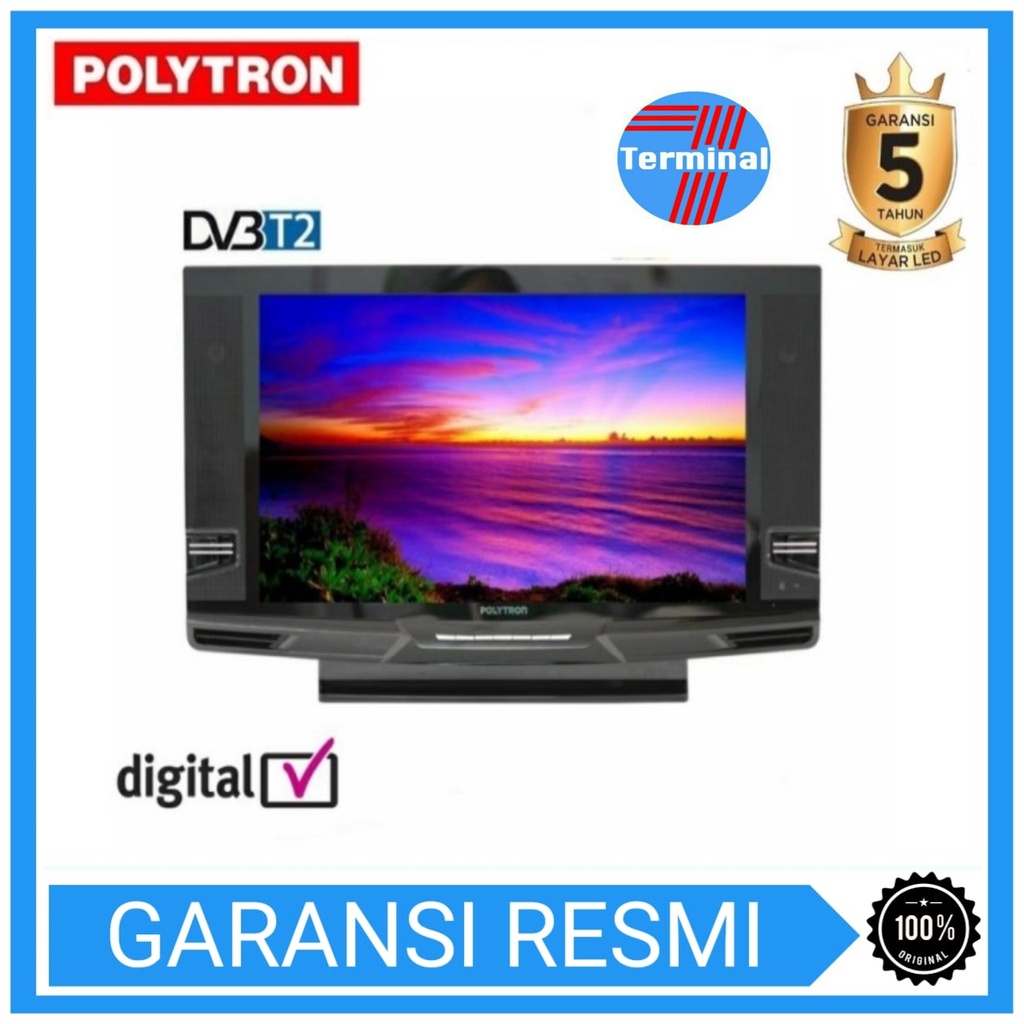 Jual Polytron Digital TV 24 Inch PLD 24V223 Semi Tabung DVB-T2 HD Ready ...