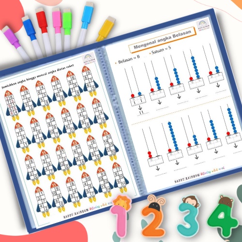 Jual Buku Aktivitas Berhitung Anak Bahasa Inggris atau Indonesia Pra TK ...