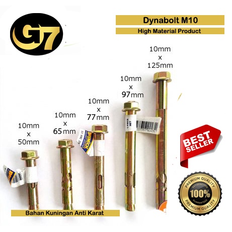 Jual Dynabolt m10 Dinabolt 10 Baut Sekrup Diameter 12 mm Dinding ...