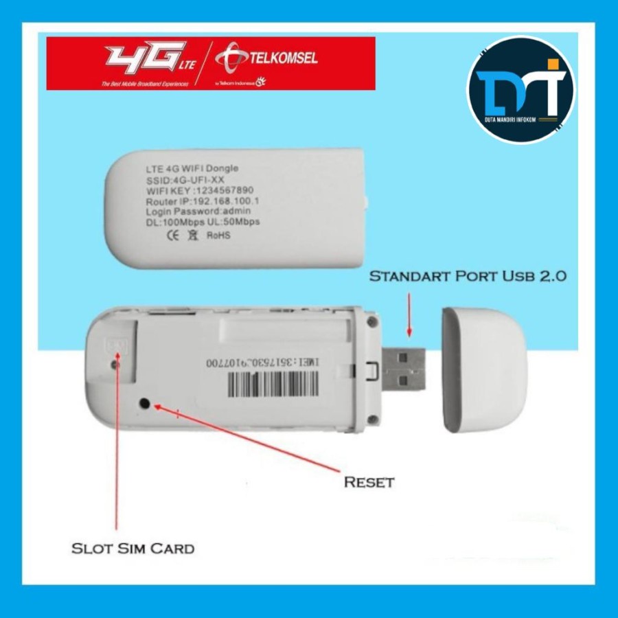 Jual Modem USB Wi-Fi Wingle T300 Telkomsel - 4G LTE Unlock All Operator ...