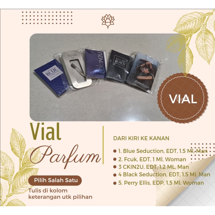 Jual VIAL PARFUM | Shopee Indonesia