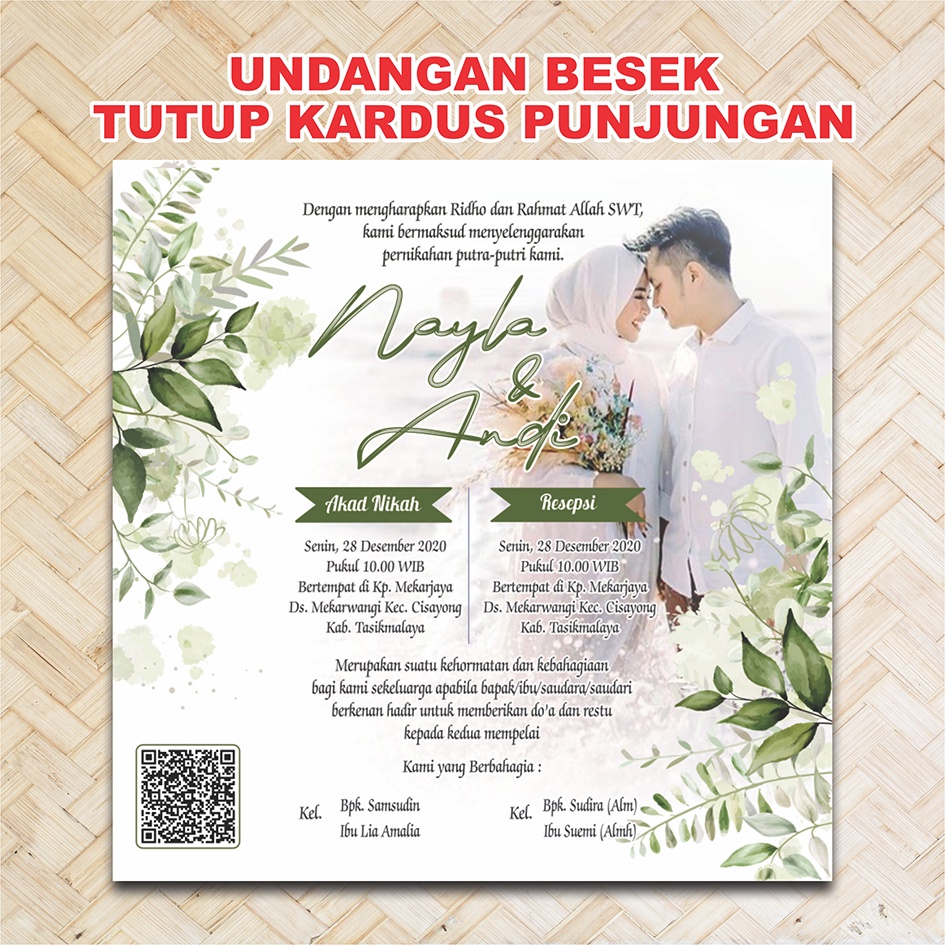 Jual UNDANGAN PERNIKAHAN KOPI BESEK PUNJUNGAN BESEK PERNIKAHAN KHITAN ...