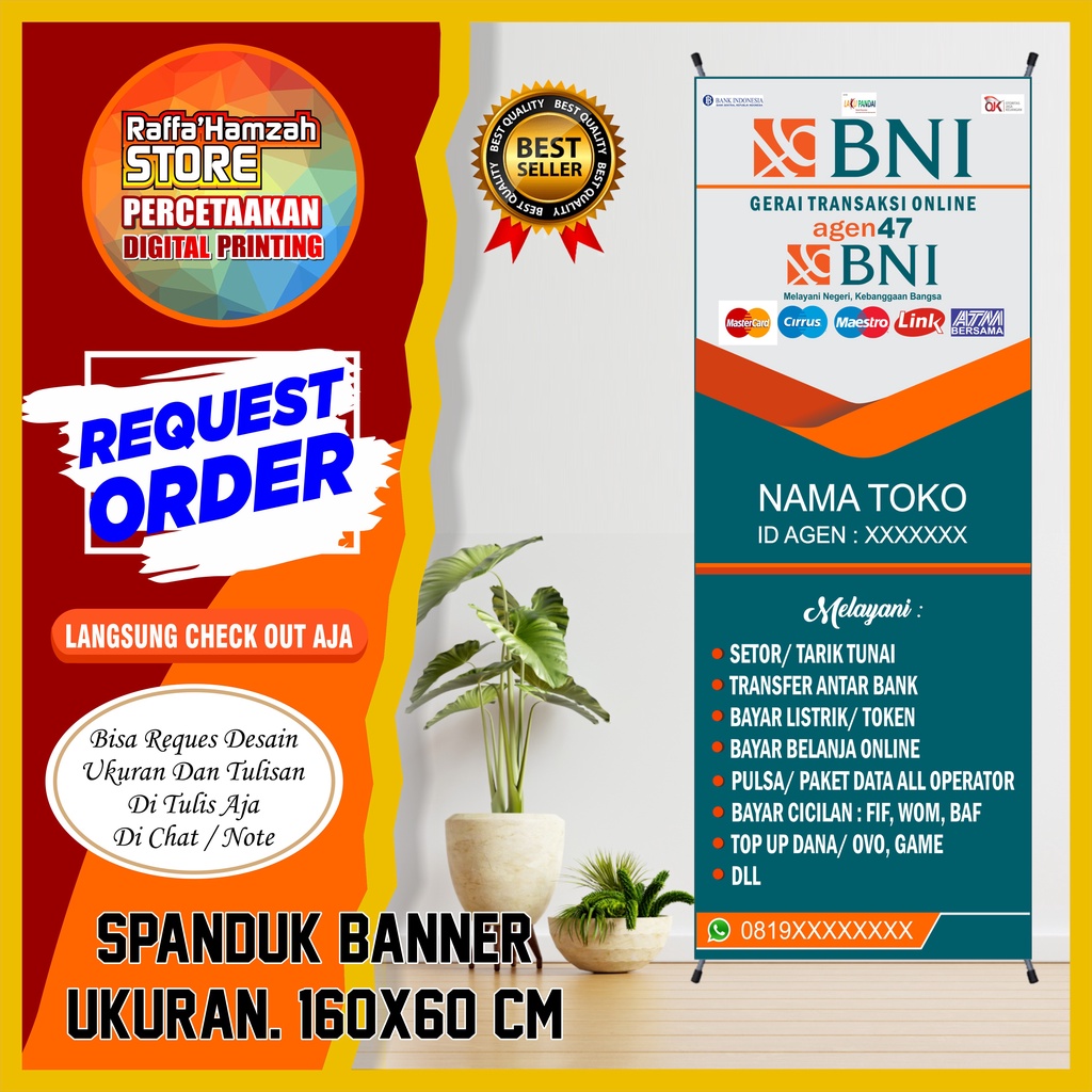 Jual Spanduk Banner Agen BNI Link Spanduk BNI Link Banner BNI Link ...